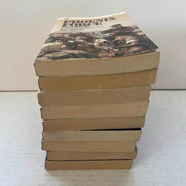 VINTAGE PHOENIX FORCE Book Lot Of 9 Gar Wilson Paperback Pulp Action ...