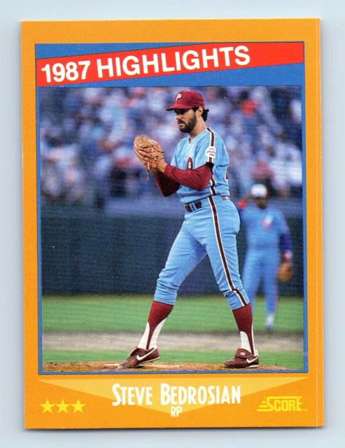 1988 SCORE STEVE Bedrosian Philadelphia Phillies #656 EUR 1,63 ...