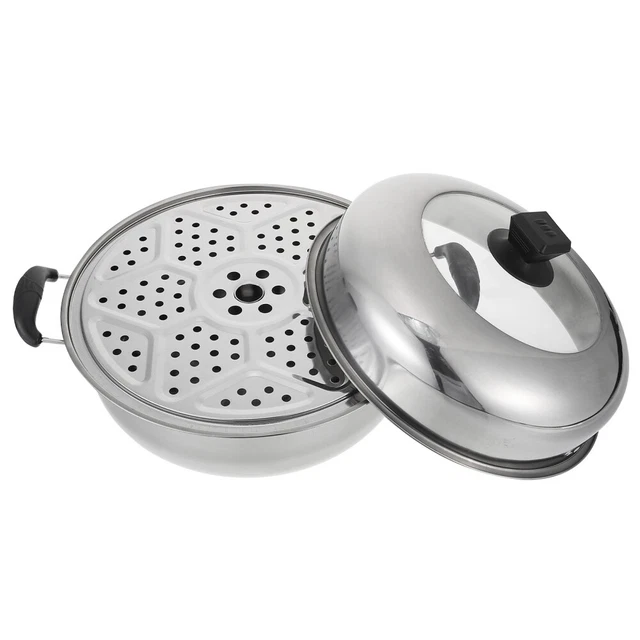 STEAM POT HOME Steamer Seafood Boil Electric Stainless Steel Cooking £ ...