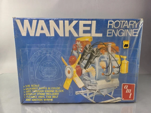VINTAGE AMT WANKEL Rotary Engine 1:4 Scale Model Kit T575 Combustion ...