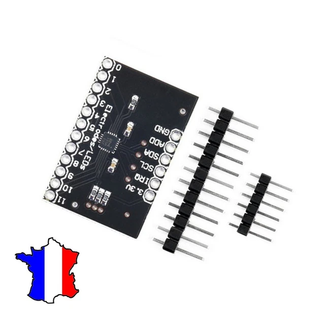 MPR121 BREAKOUT CAPACITIVE touch controller V12 I2C 12CH LED Pi STM32 ...