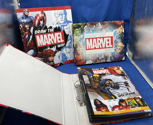 DRAW THE MARVEL Way Bundle Issues 2 To 22 & 47 To 57 In 2 Folders With ...