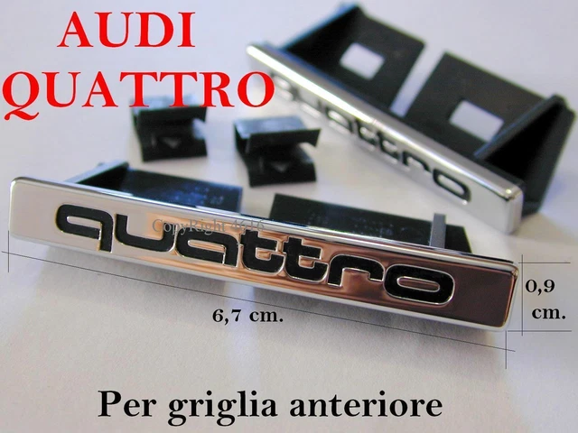 AUDI QUATTRO A1 A3 A4 A5 A6 GRIGLIA CALANDRA ANTERIORE BLACK NERO ...