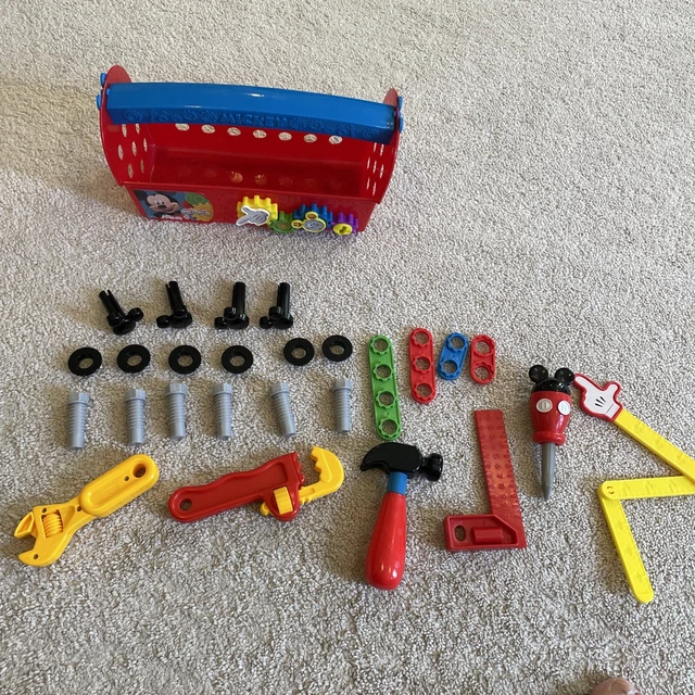 DISNEY JUNIOR JR. Mickey Mouse Clubhouse Handy Helper Tool Box! Ages 3 ...