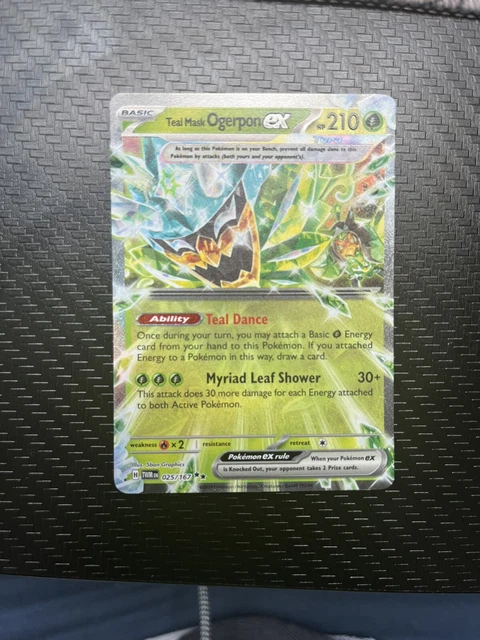 TEAL MASK OGERPON ex 025/167 Twilight Masquerade Pokemon Card EUR 8,30 ...