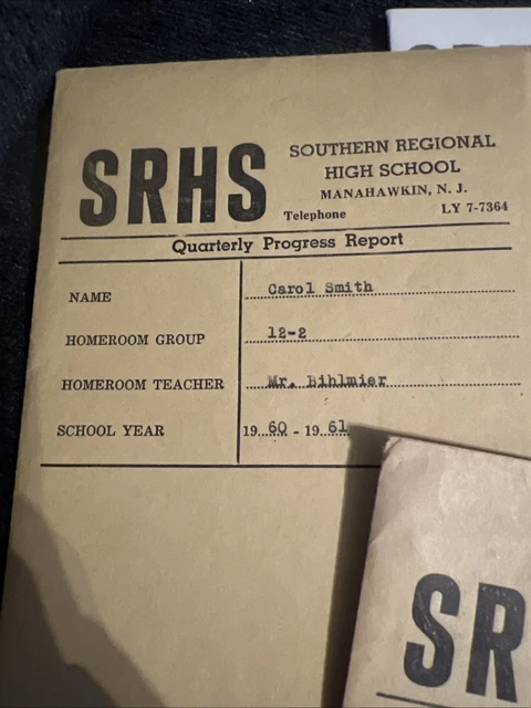 VINTAGE SOUTHERN REGIONAL High School Manahawkin NJ 1950's 1960's Lot ...