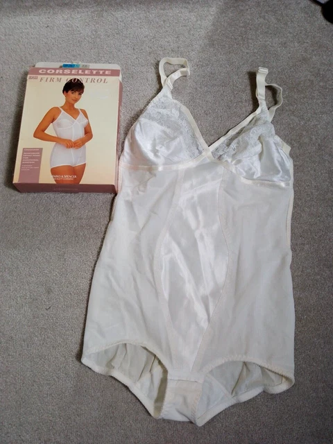 M & S Corselette Firm Control Crossover 36C Boxed £18.50 - PicClick UK