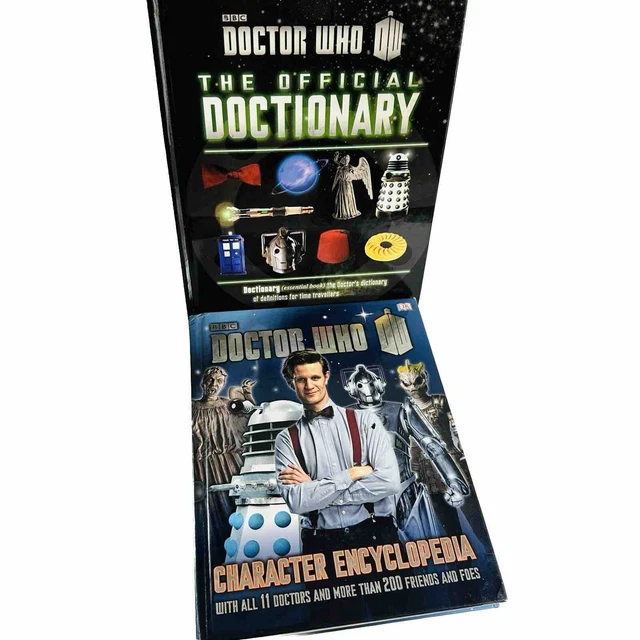 DOCTOR WHO CHARACTER Encyclopedia & The Official Doctionary Hardcover ...