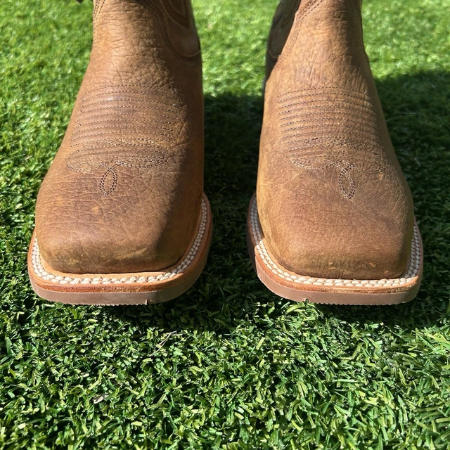 DAN POST MEN’S 8.5 D Cowboy Boots Square Toe Brown Kim Style DP5171 NWT ...