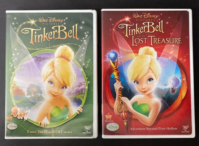 DISNEY’S TINKER BELL & Tinker Bell & The Lost Treasure (DVD, 2008) Pre ...