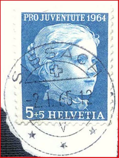 SCHWEIZ (003) - Helvetia, Wert 5 + 5 - Pro Juventute 1964 EUR 1,00 - PicClick DE