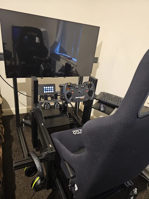 SIMULATEUR DE COURSE cockpit simlab P1x Fanatec CSL DD 8nm LG C2 48" 4k ...