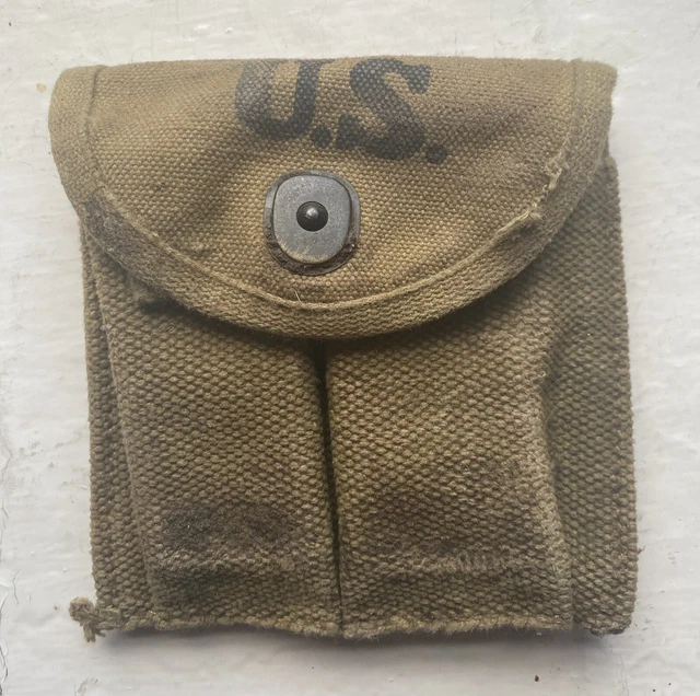 WW2 US ARMY Canvas Carbine Pouch 1944 (3) £29.99 - PicClick UK