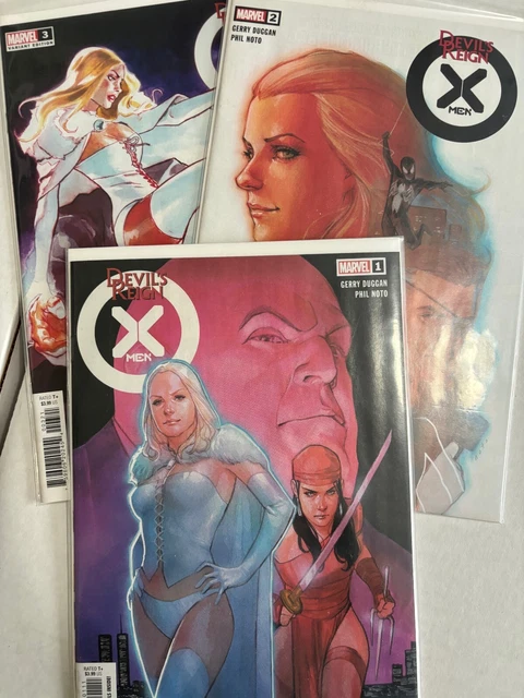 LOT COMPLET DE MINI-SÉRIE Devil's Reign X-Men Marvel Comics 1-3 2022 Kingpin Emma EUR 14,55 ...