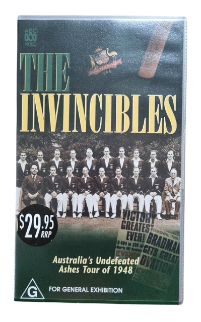 THE INVINCIBLES - VHS Video Cassette Tape Sport Cricket Ashes Bradman £ ...