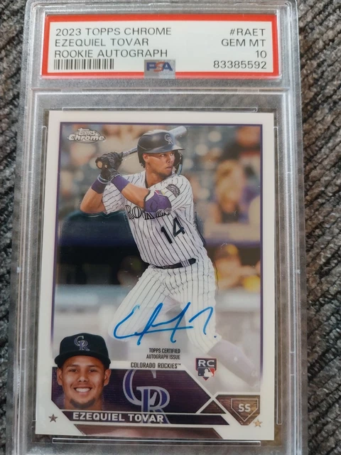 2023 TOPPS CHROME baseball Ezequiel Tovar Rc Auto EUR 28,23 - PicClick FR