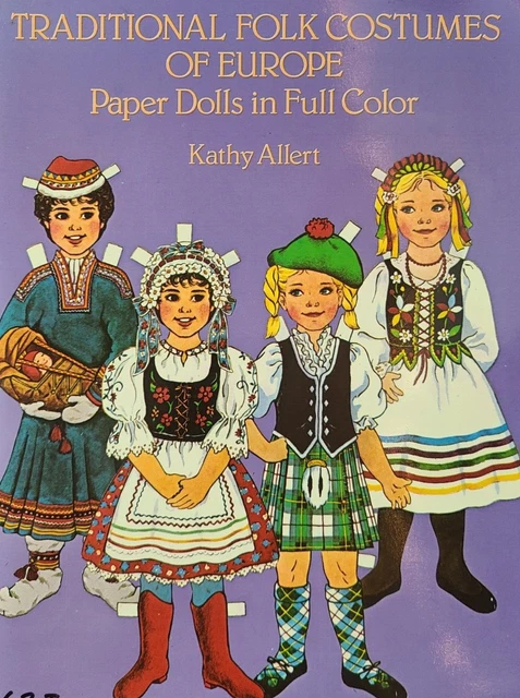 PAPER DOLLS IN Full Color Traditional Folk Costumes of Europe £7.86 ...