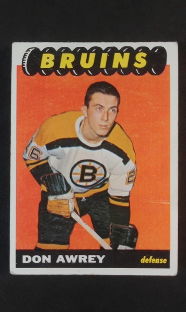 DON AWREY RC 1965-66 Topps #99 Boston Bruins NHL Hockey Vintage Rookie ...