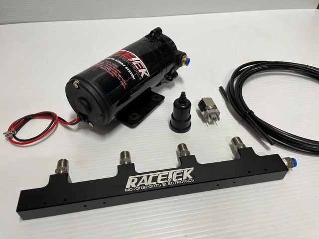 RACETEK INTERCOOLER RADIATOR Water Spray Cooling BASIC Kit / 4-Nozzle ...