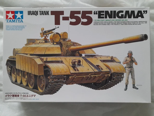 TAMIYA 1/35 IRAQI T-55 "Enigma" MBT w/ composite armour, Gulf War ...