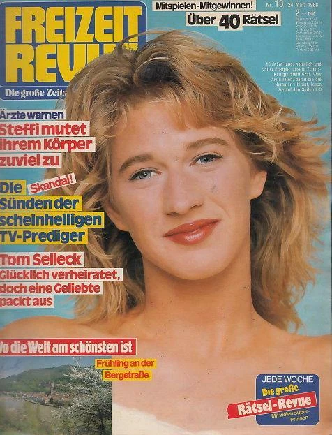 FREIZEIT REVUE STEFFI Graf,Tom Selleck,Katarina Witt,Barbara Carrera ...