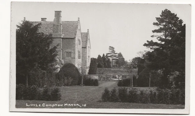 ECHTES FOTO POSTKARTE Little Compton Manor Moreton im Sumpf ...
