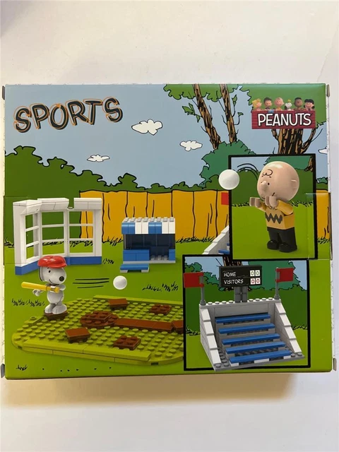 NEW MINISO PEANUTS SNOOPY CHARLIE BROWN SPORTS Building Blocks 171 PCS ...