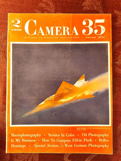 CAMERA 35 VINTAGE Photography Magazine #2 1959 West Germany $12.60 ...