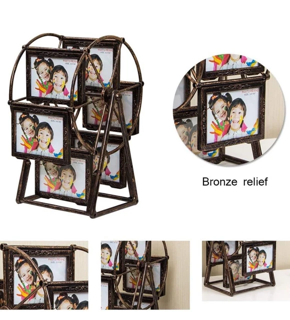 VINTAGE ROTATING FERRIS Wheel Photo Frame Family Photo Frame $19.99 ...