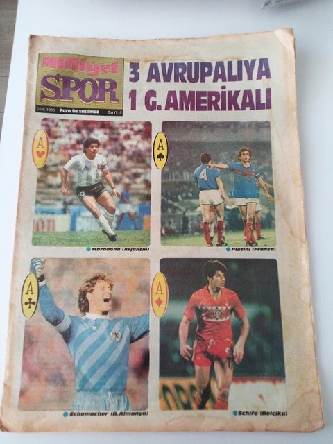 TURKISH PRESS MARADONA Mexico Magazine 1986'' Turkey ''World Cup £11.82 ...