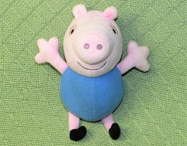 PEPPA PIG BROTHER George Plush Fisher Price Stuffed Animal 8" Pink Blue ...