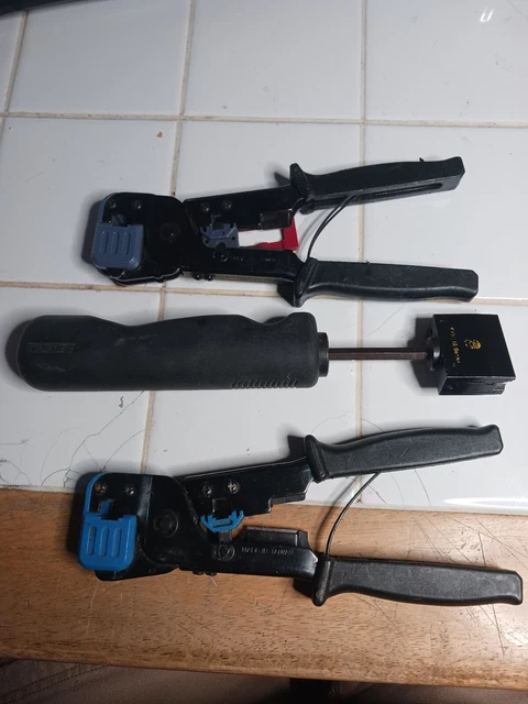 TELECOM TOOLS 2 Crimpers, Signal injector, SIEMON S788J Series 5-Pair ...