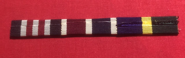 BRITISH WW2 RIBBONS Military Medal MM, RAF MSM, Territorial & Army Vol ...