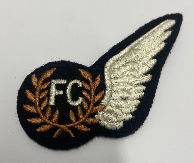 ROYAL AIR FORCE RAF Fighter Controller FC Cloth Half Wing Brevet Badge ...