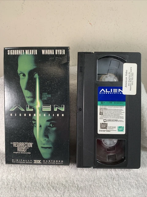 ALIEN RESURRECTION VHS 1997 Video Tape Sigourney Weaver Ryder Sci-Fi ...