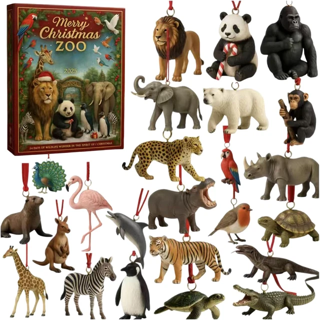 ZOO ADVENT CALENDARS 2025, Animal Advent Calendars 2025 with 24 ...