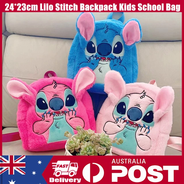 24*23CM LILO STITCH Backpack Kids School Bag College Student Stitch ...