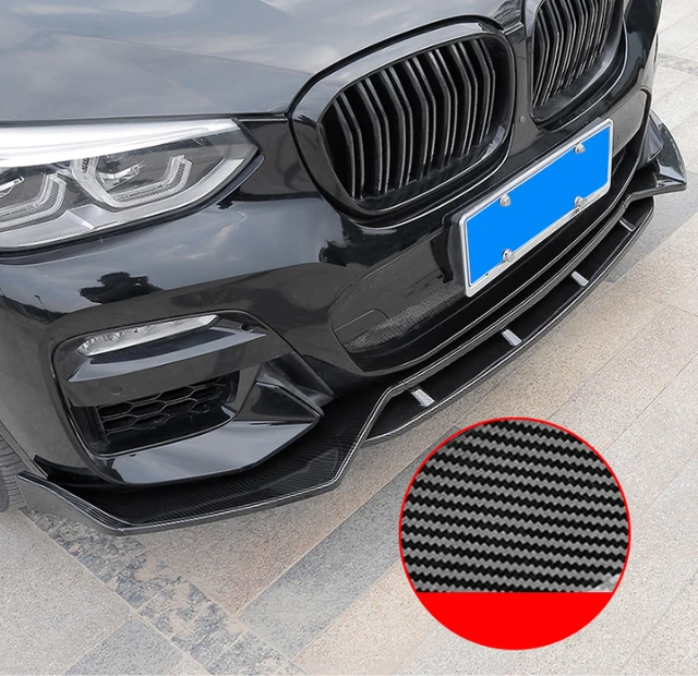 FOR 2022 BMW X3 X3M G01 Carbon fiber Front Bumper Lip Spoiler Body Kit ...
