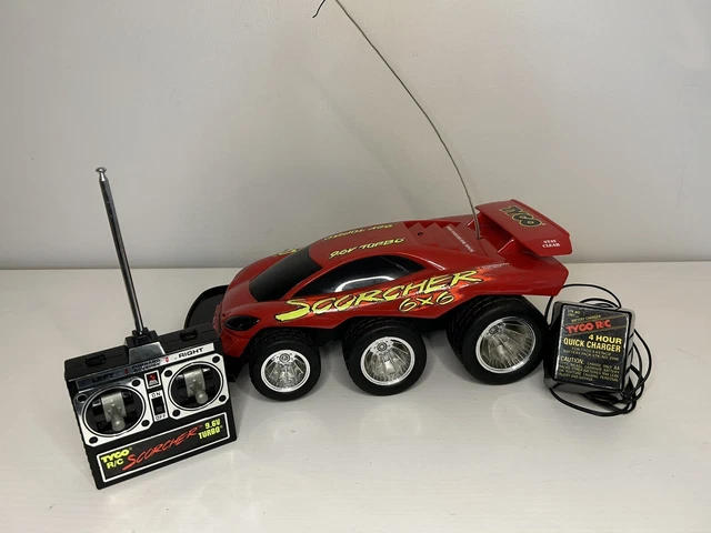 VTG TYCO SCORCHER 6x6 Jet Turbo RC Car 9.6v 27 MHz Original Chrome ...