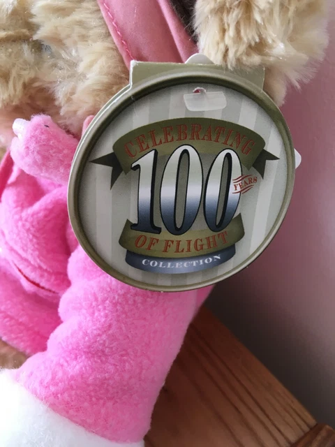 BRITISH AIRWAYS EXCLUSIVE 100 Years of Flight AMY Teddy Bear with Tag ...