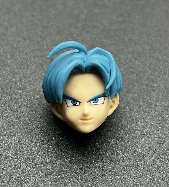 DRAGON BALL SUPER SH Figuarts DBS Trunks Base Blue Head Hair & Smiling ...