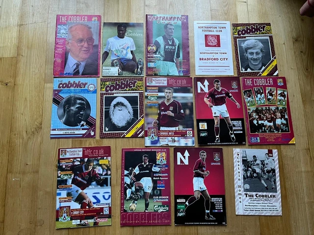 NORTHAMPTON TOWN FC Football match programmes - Collection of 14 homes ...