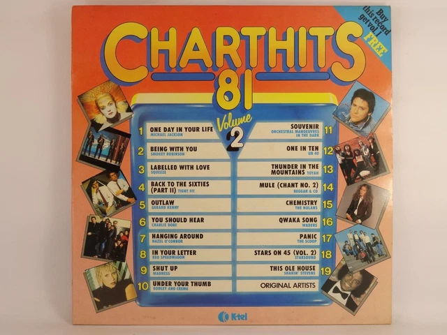 MICHAEL JACKSON / SMOKEY ROBINSON CHART HITS 81 VOLUME 2 (394) 19 Track ...