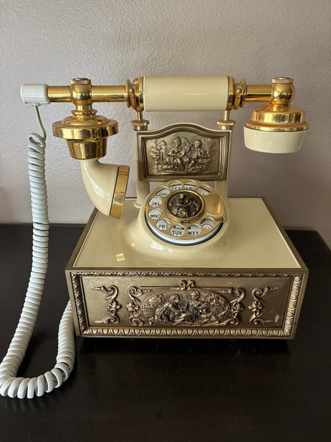 VINTAGE ANTIQUE *OLD World Europe Style Telephone Rotary Phone* £108.61 ...