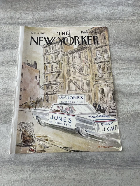 THE NEW YORKER Magazine ~ October 5, 1968 * Front Cover and Back Cover ...