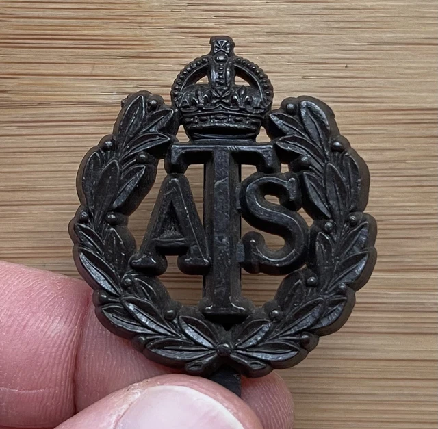 GENUINE WW2 ATS Auxiliary Territorial Service Plastic Economy Issue Cap ...