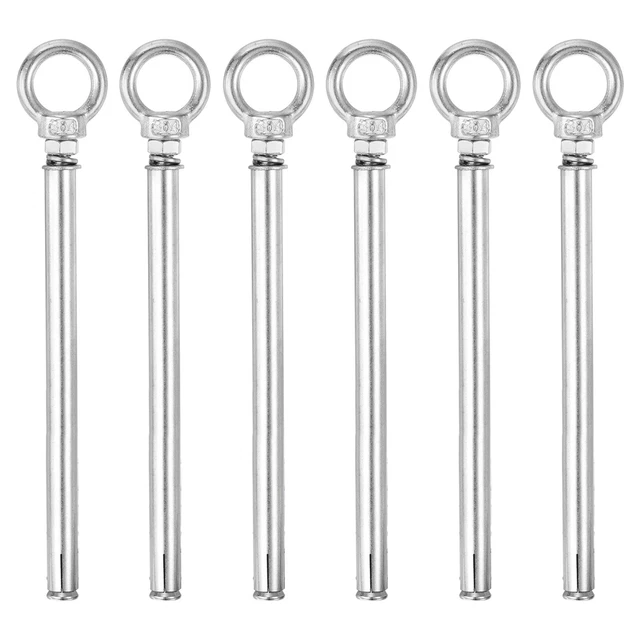 RING LIFTING EXPANSION Eyebolt, 6pcs M6x150mm Expansion Screw with Eye ...