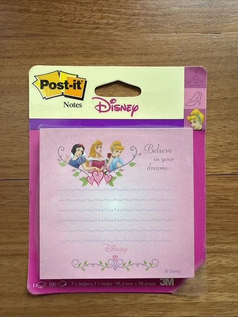 DISNEY PRINCESS POST IT Note Pad SNOW WHITE CINDERELLA AURORA MINT! NIP ...