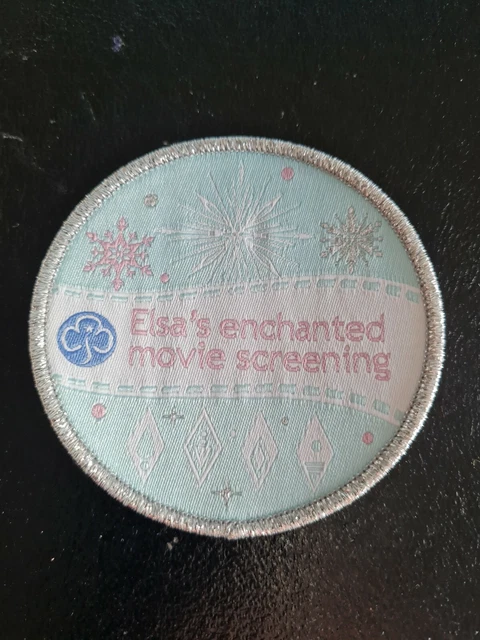 GIRLGUIDING GIRL GUIDE Frozen Elsa's Enchanted Movie Screening Badge ...