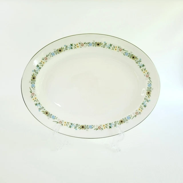 ROYAL DOULTON PASTORALE 16" Oval Platter Flower Border Elegant ...